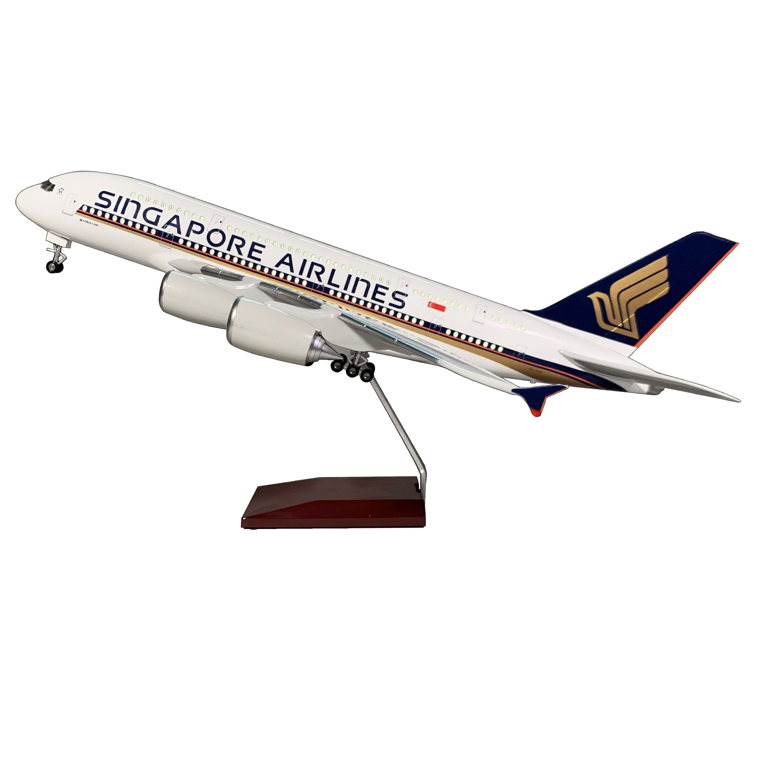 Aircraft Buyer Models Scale 1/160 Large Airplane Airbus A380 Singapore ...